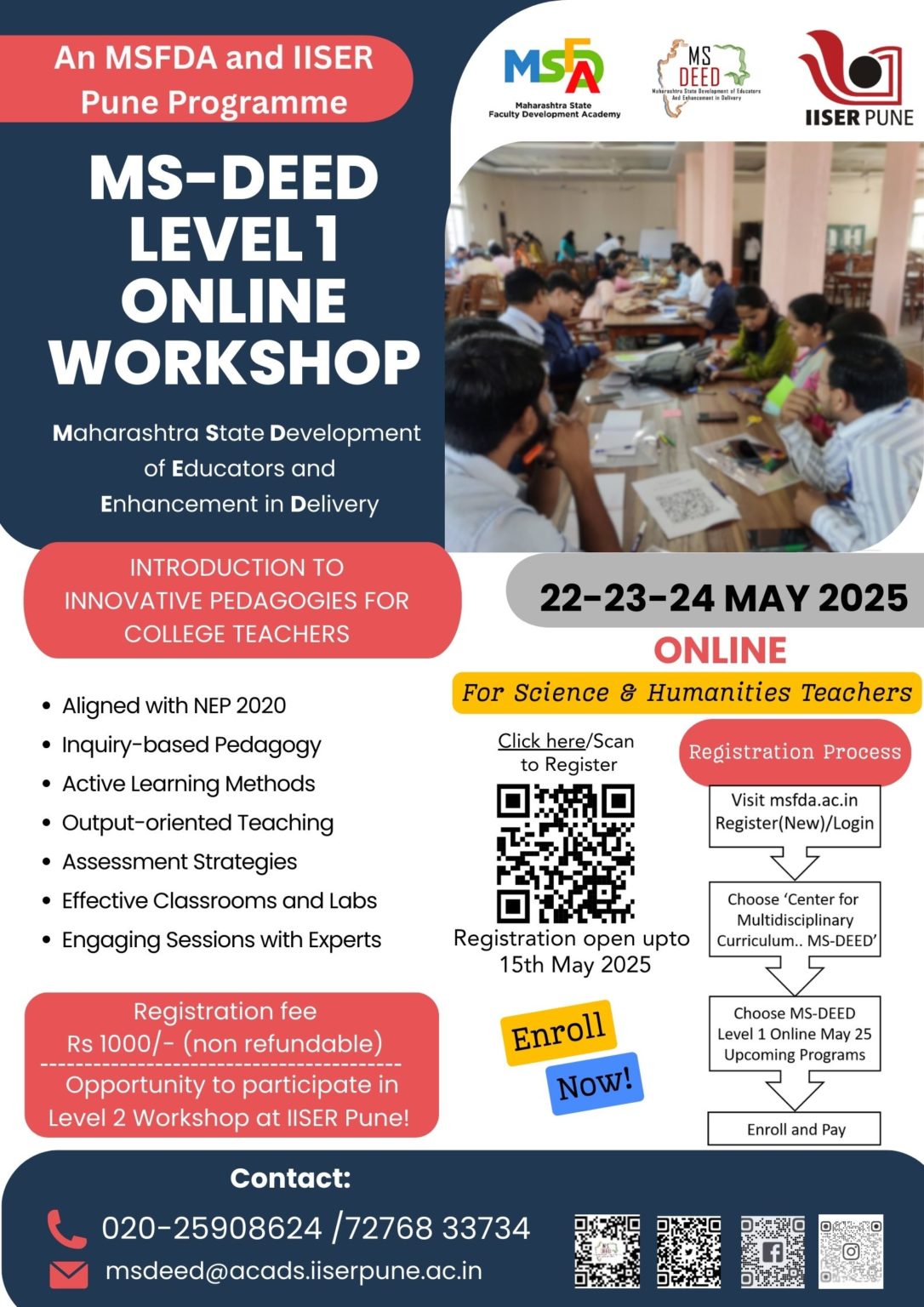 MS-DEED Level 1 Online May 2025 Workshop - MSFDA